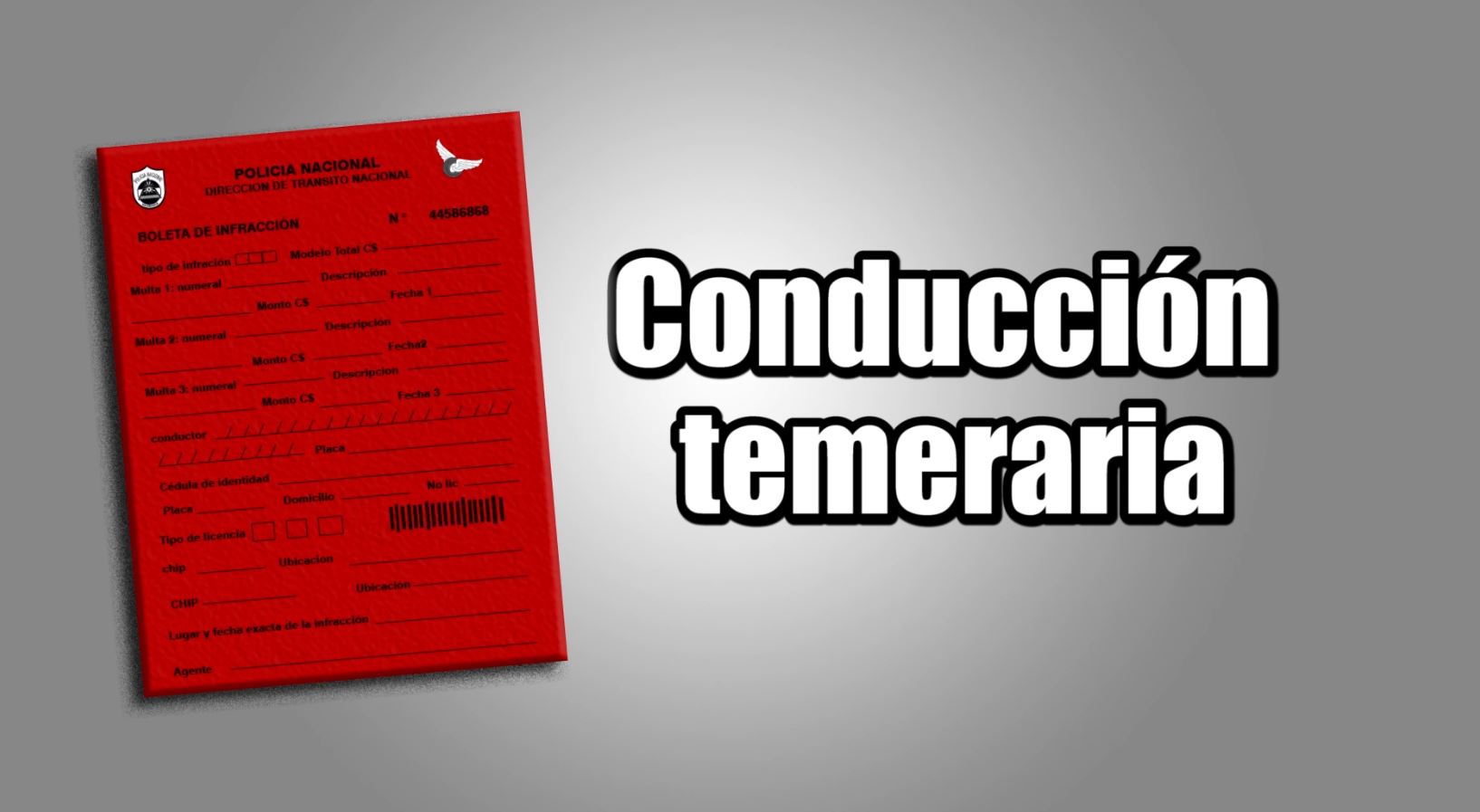 Para Prevenir conducción temeraria | Policía Nacional de Nicaragua